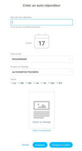 Getresponse - Paramétrer et utiliser son auto répondeur